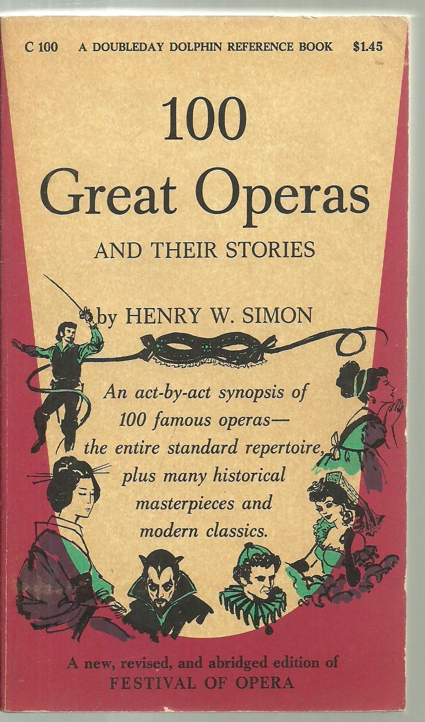 100 Great Operas And Their Stories by Henry W. Simon: Very Good Soft ...