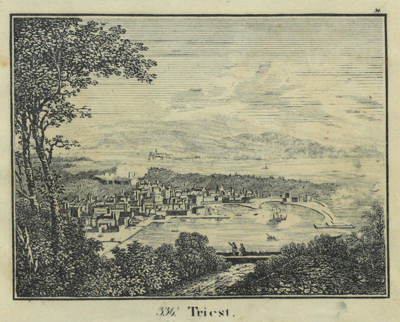 TRIEST. Gesamtansicht von einer Anhöhe.: Kunst / Grafik / Poster ...