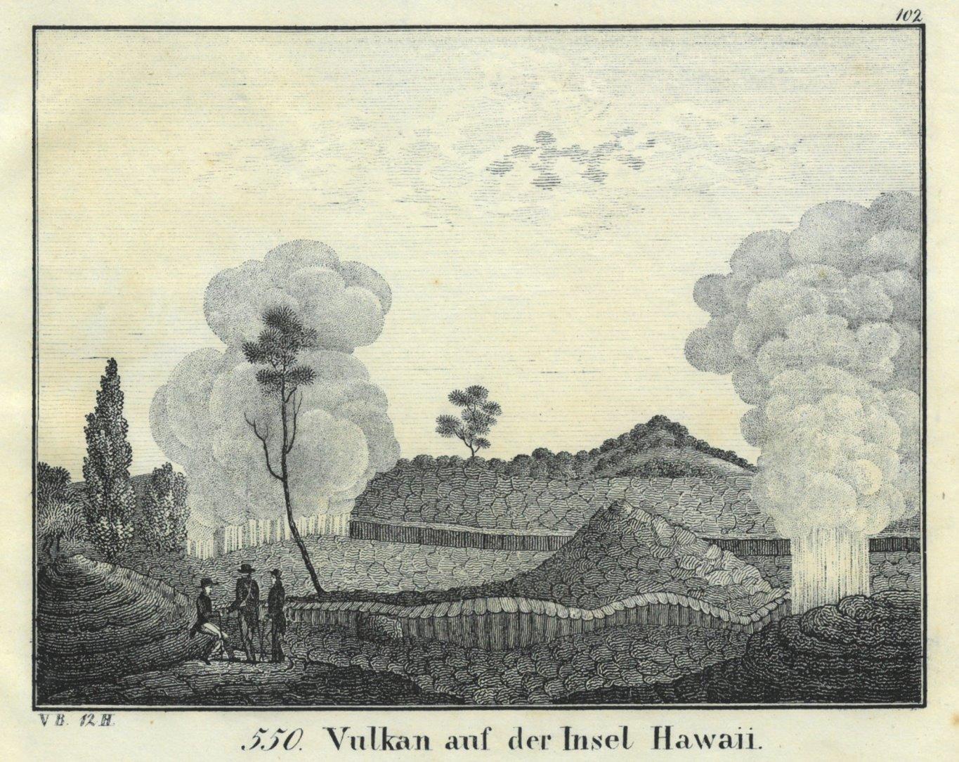HAWAI. "Vulkan auf der Insel Hawaii".: Art / Print / Poster | Peter ...