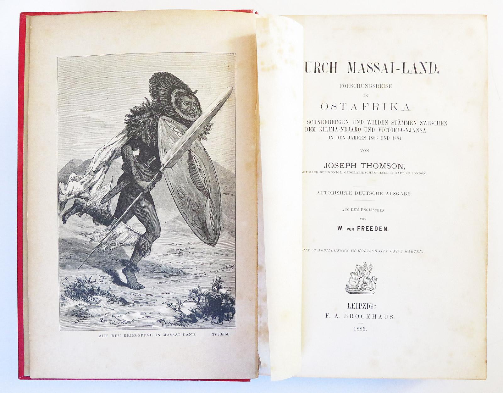 Durch Massai-Land. Forschungsreise in Ostafrika zu den Schneebergen und ...