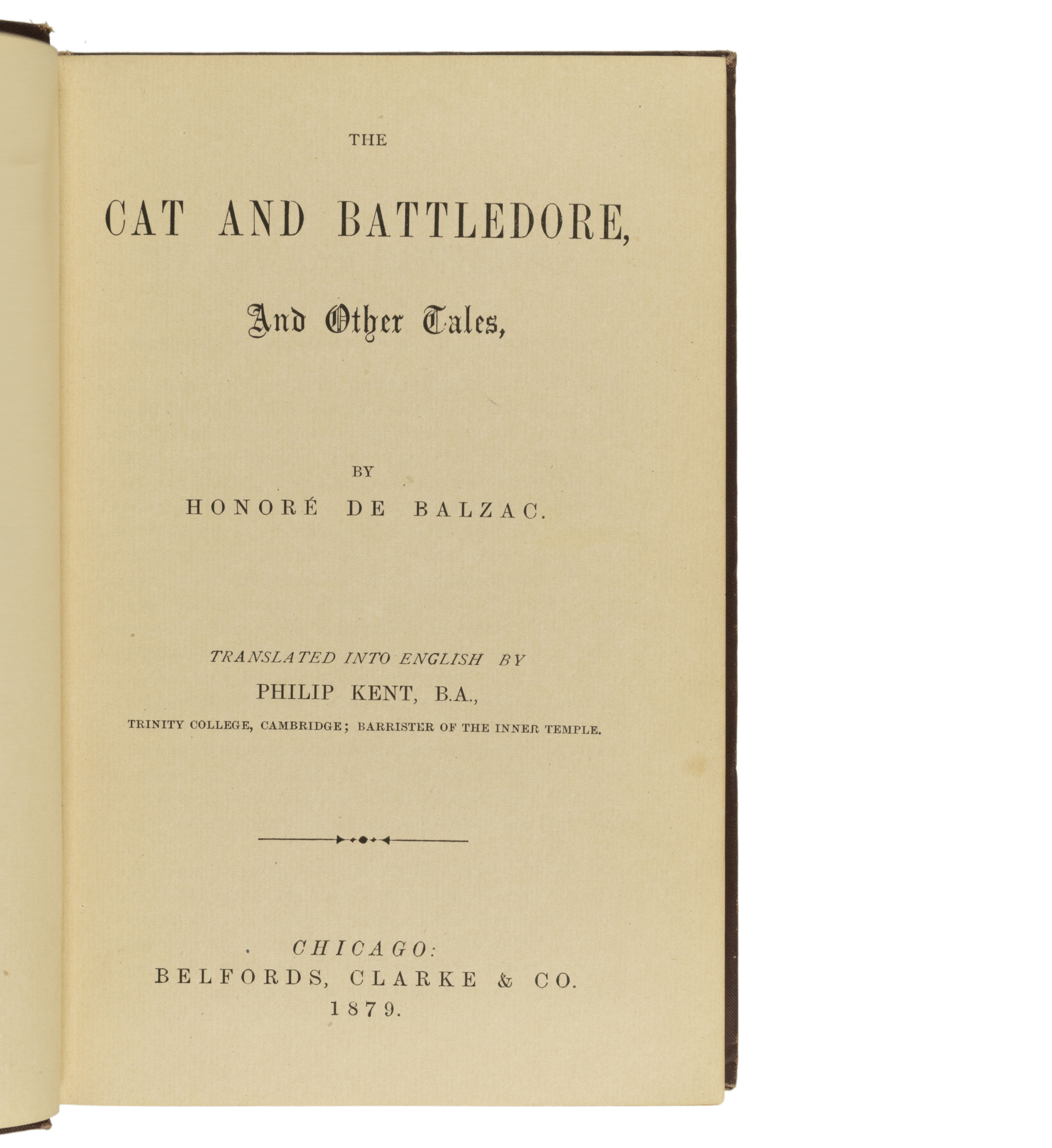 The Cat and Battledore, and other tales. Translated into English by ...