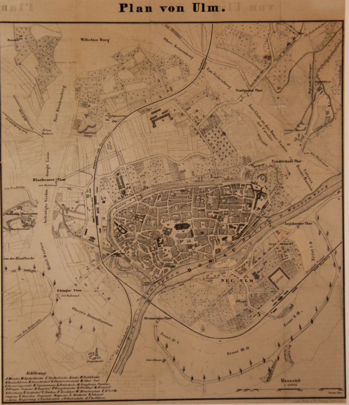 "Plan von Ulm",: (1870) Art / Print / Poster | Kunstantiquariat Tobias ...