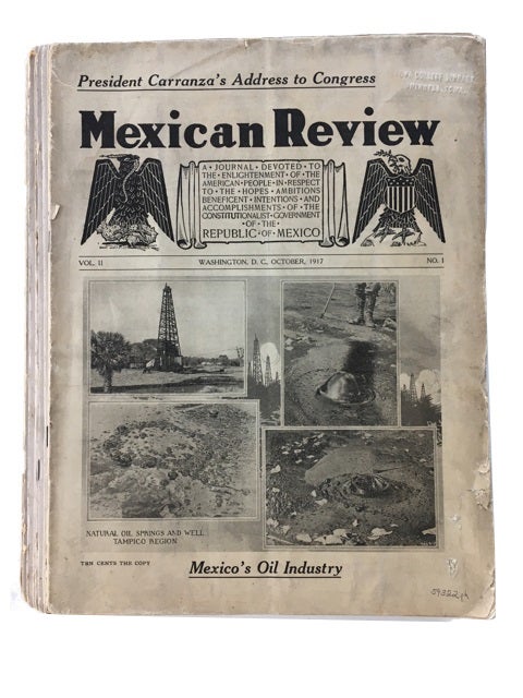 The Mexican Review, 10 Issues: Vol. II, Nos. 1, 2, 3, 5, 6, 7, 8, 9, 10 ...