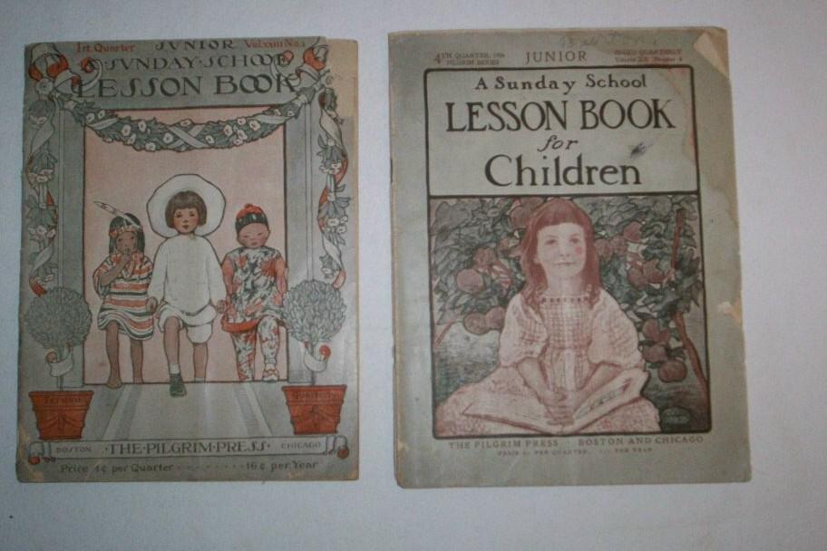 A Sunday School Lesson Book for Children (2 issues) ; Vol XX No. 4 and ...