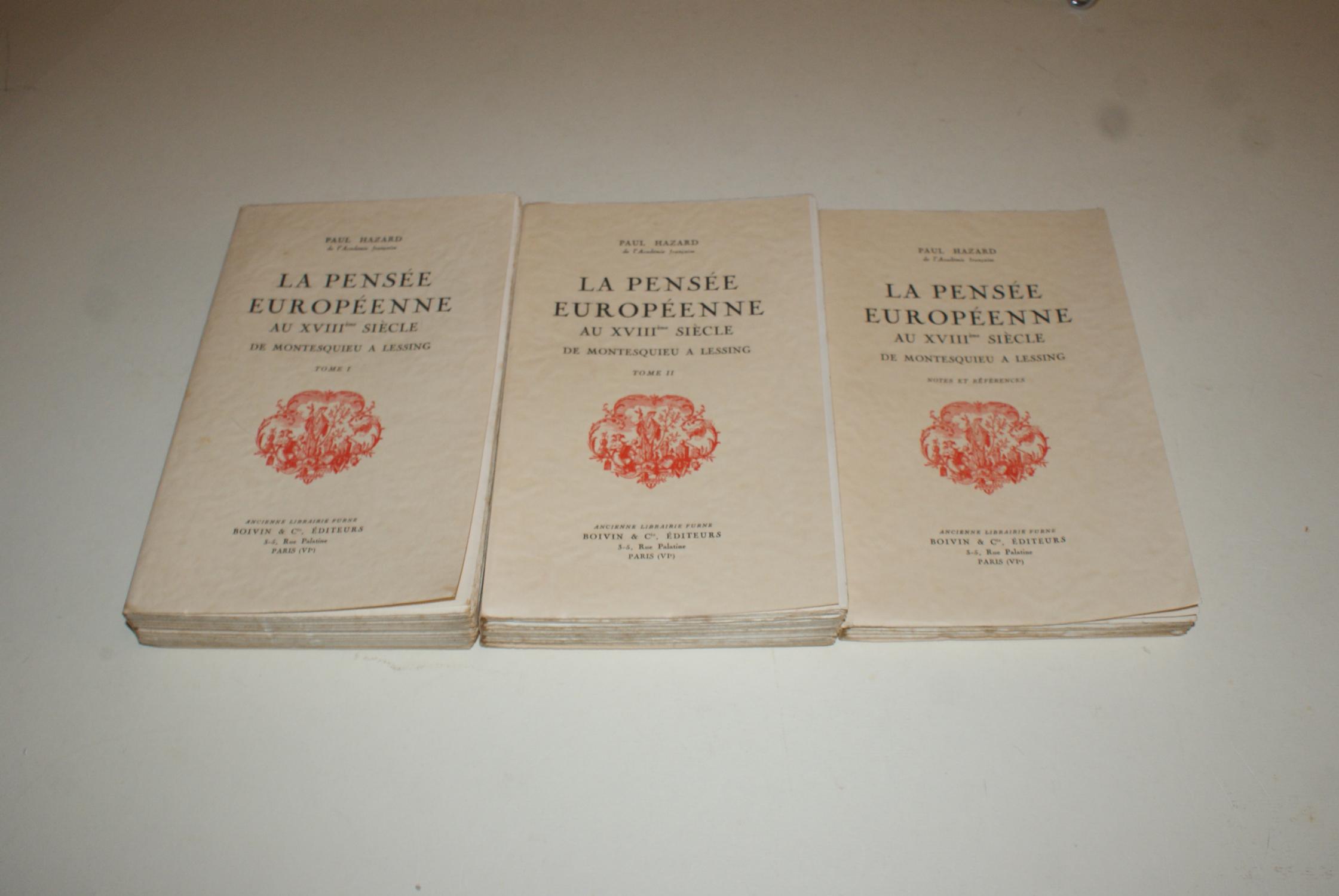 La Pensée Européenne au XVIIIème Siècle - De Montesquieu à Lessing ...