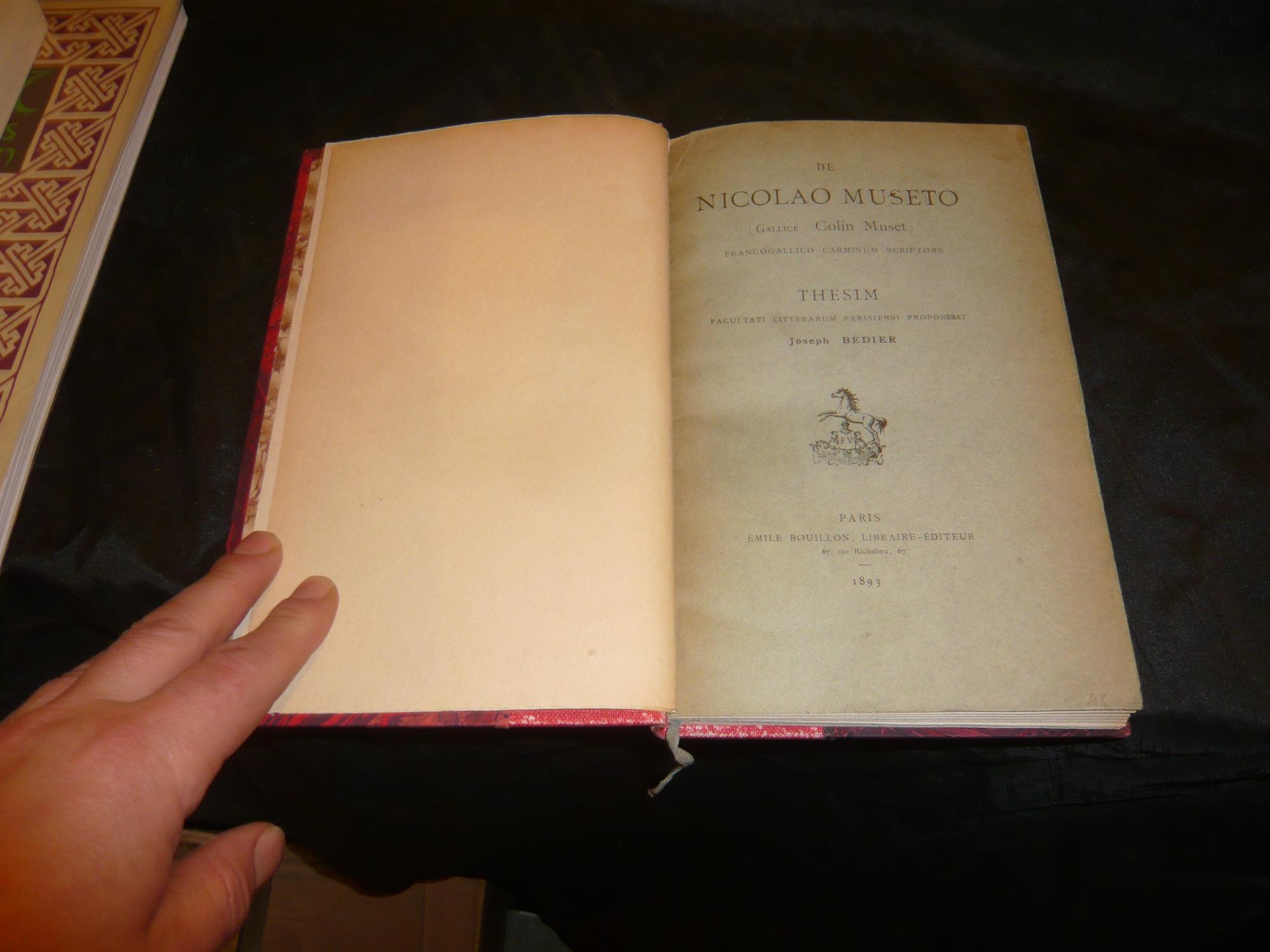 DE NICOLAO MUSETO (GALLICE : Colin MUSET) Francogallico Carminum ...