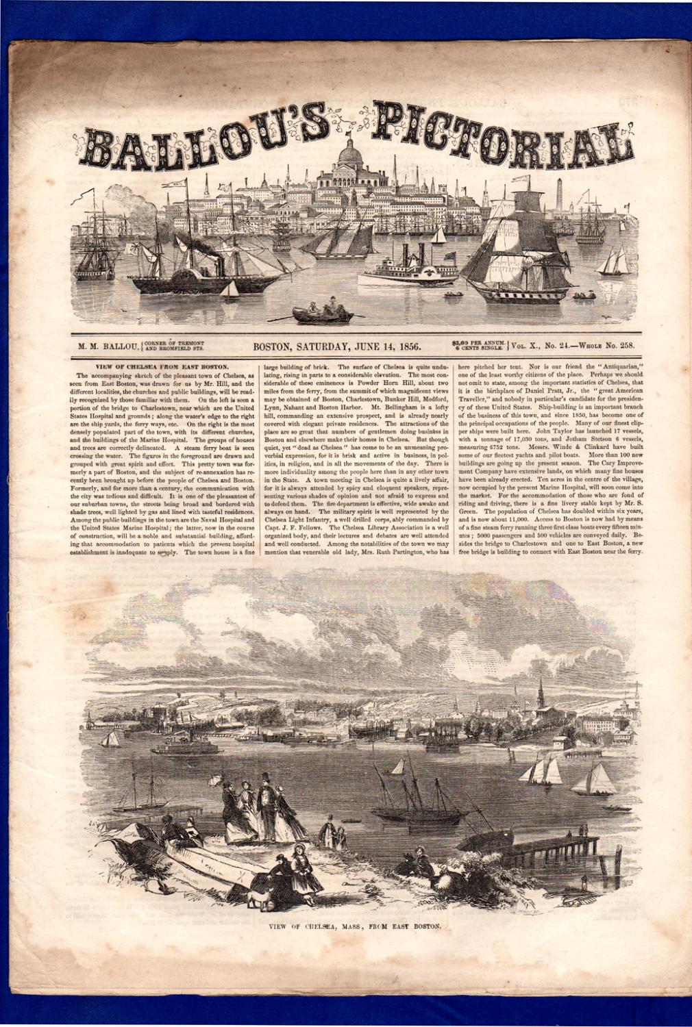 Ballou's Pictorial and Drawing-Room Companion June 14 1856 [Taunton ...
