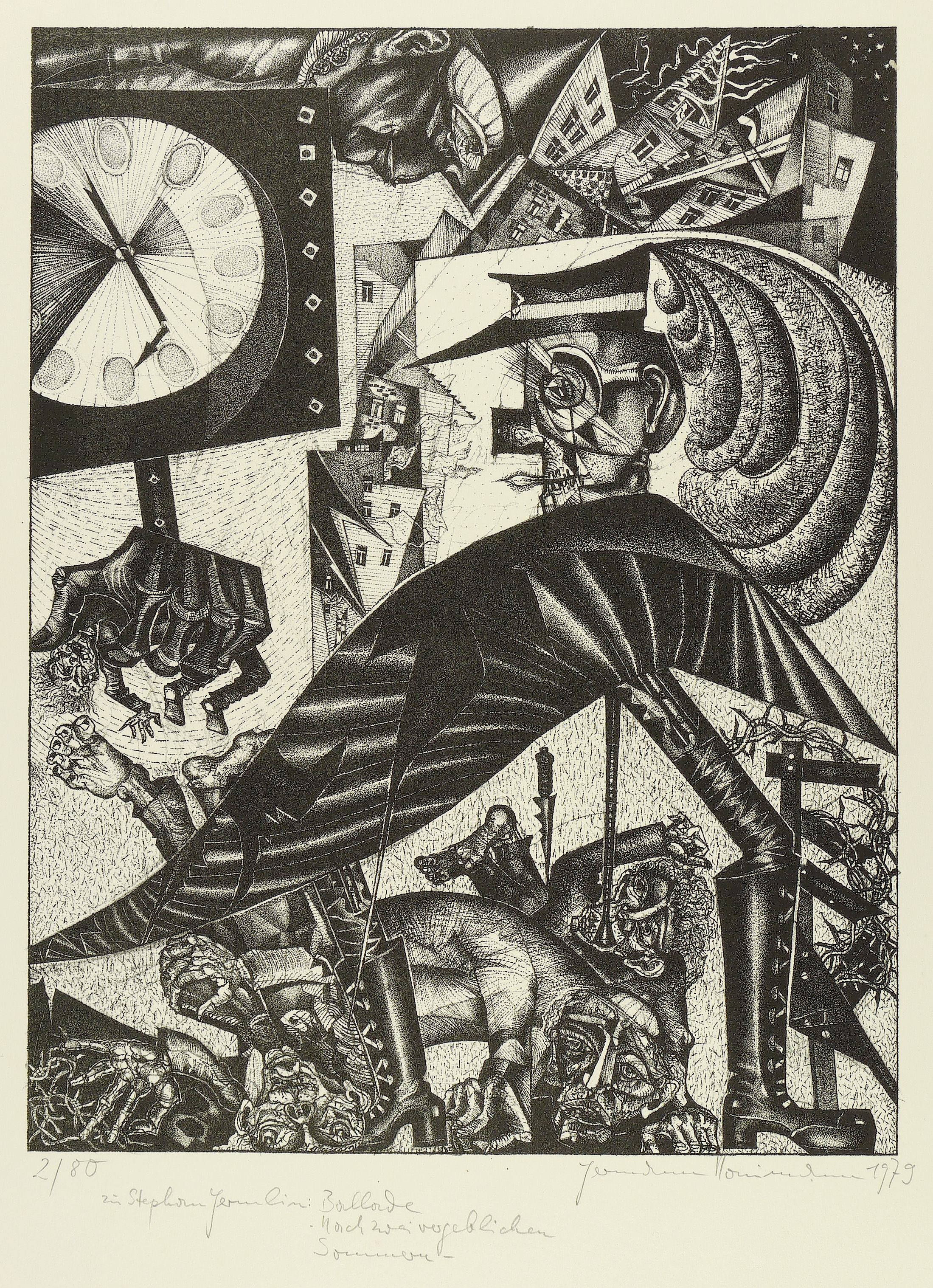 Naumann, Hermann. Zu Stephan Hermlin. Ballade. Nach zwei vergeblichen ...