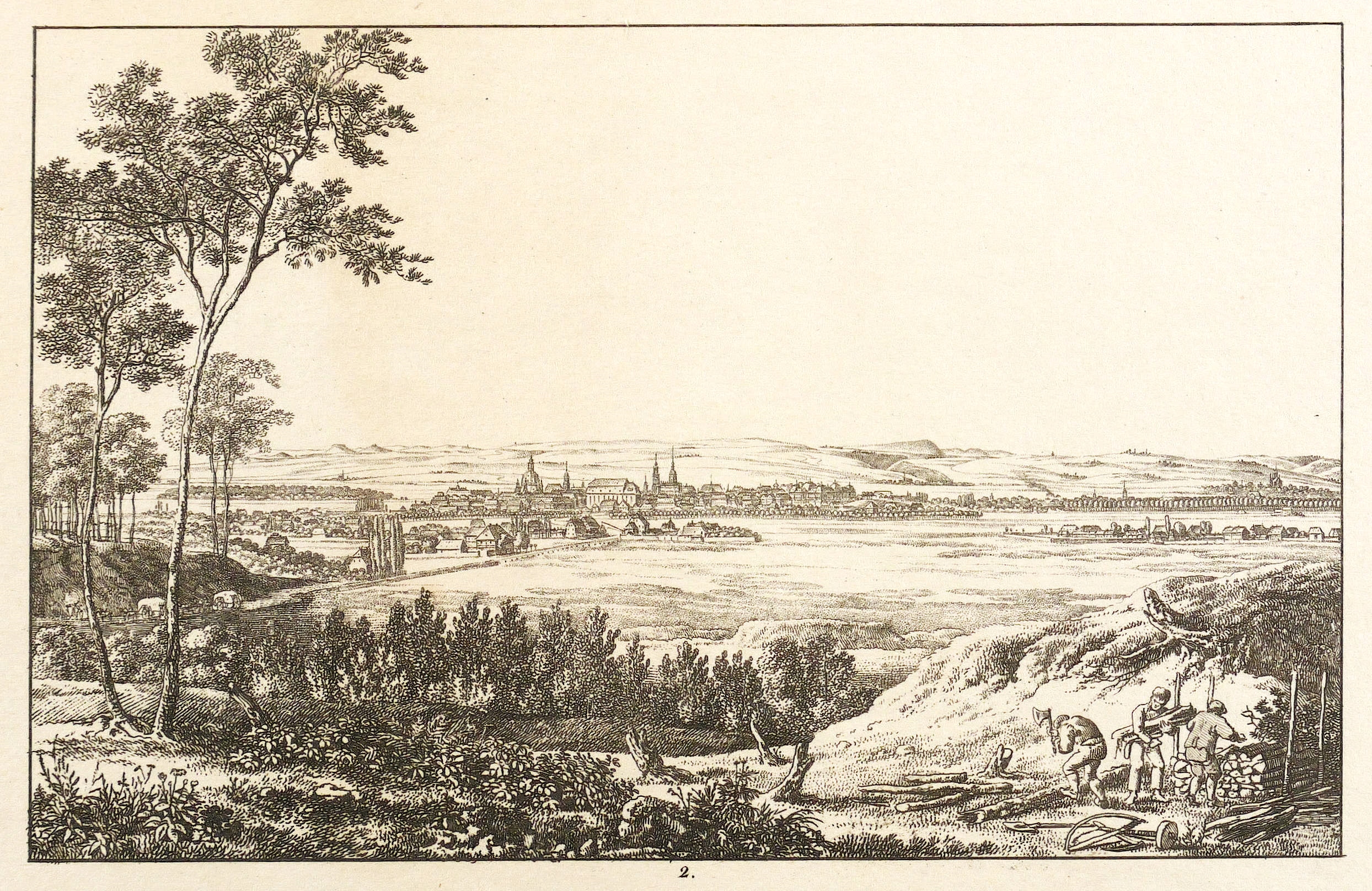 Dresden. Albertstadt. Adrian Ludwig Richter. Dresden von der ...