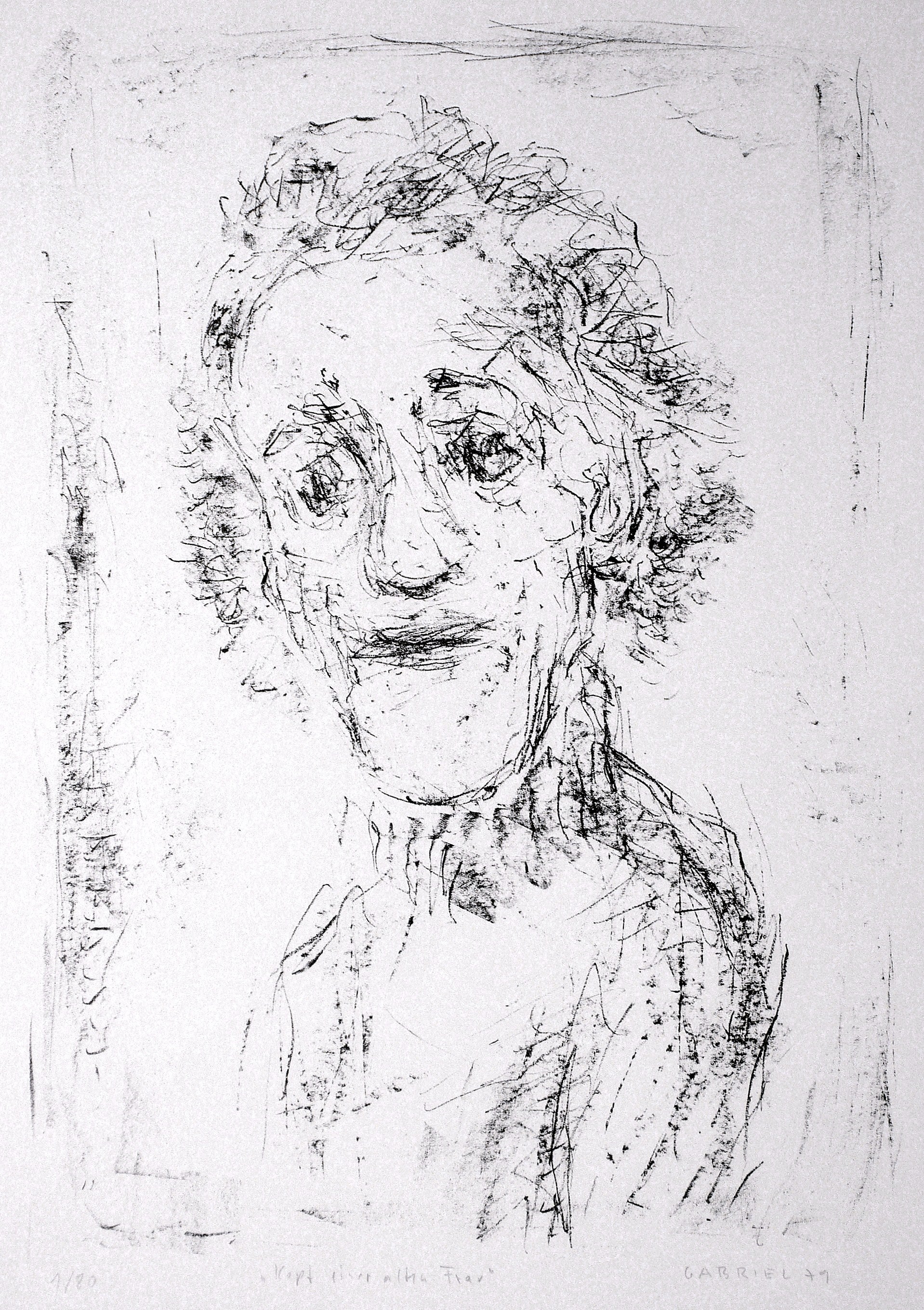 Gabriel, Manfred. Kopf einer alten Frau by Manfred Gabriel: sehr guter ...