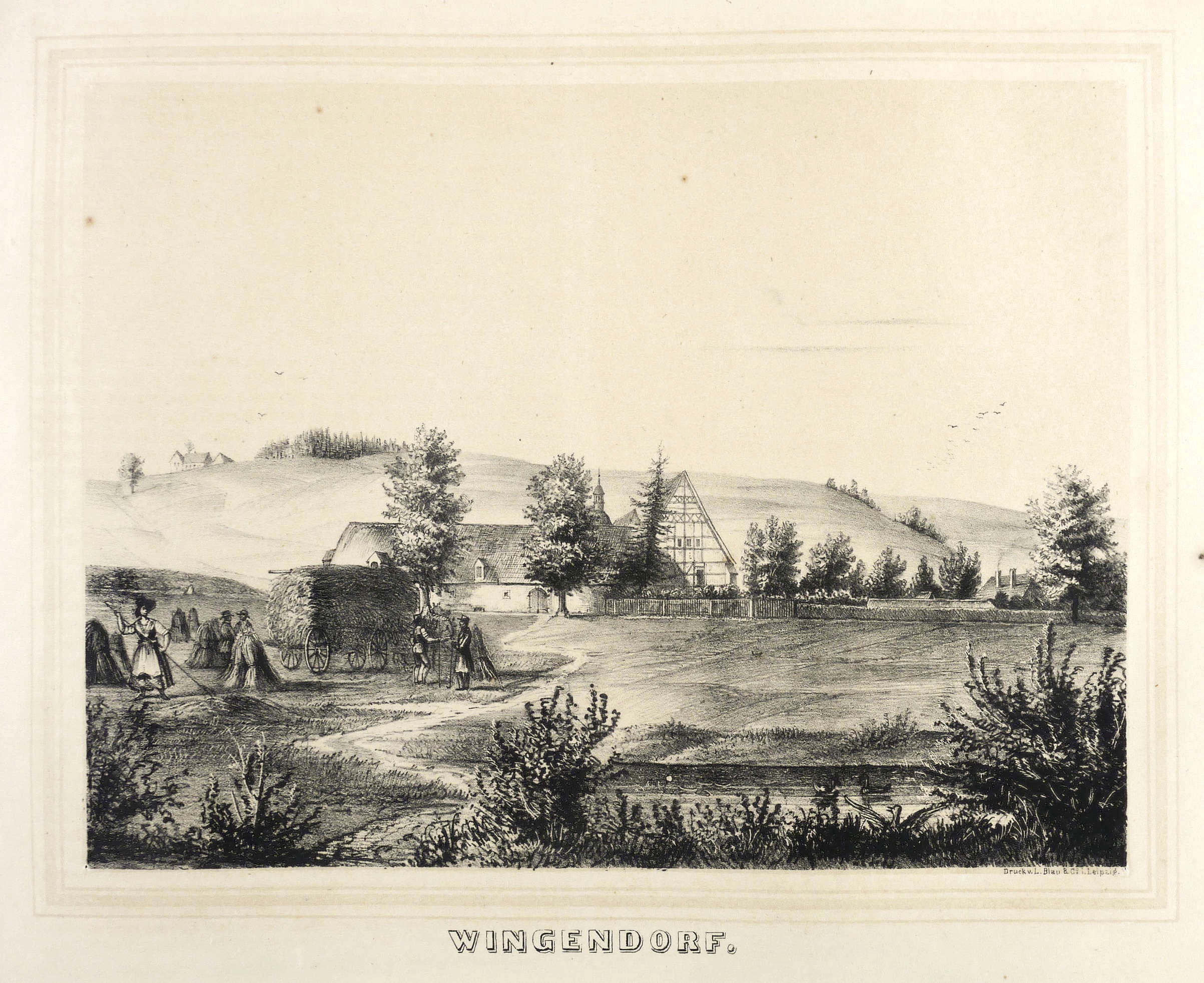 Wingendorf (Oederan). Rittergut Wingendorf. Poenicke. Wingendorf von ...