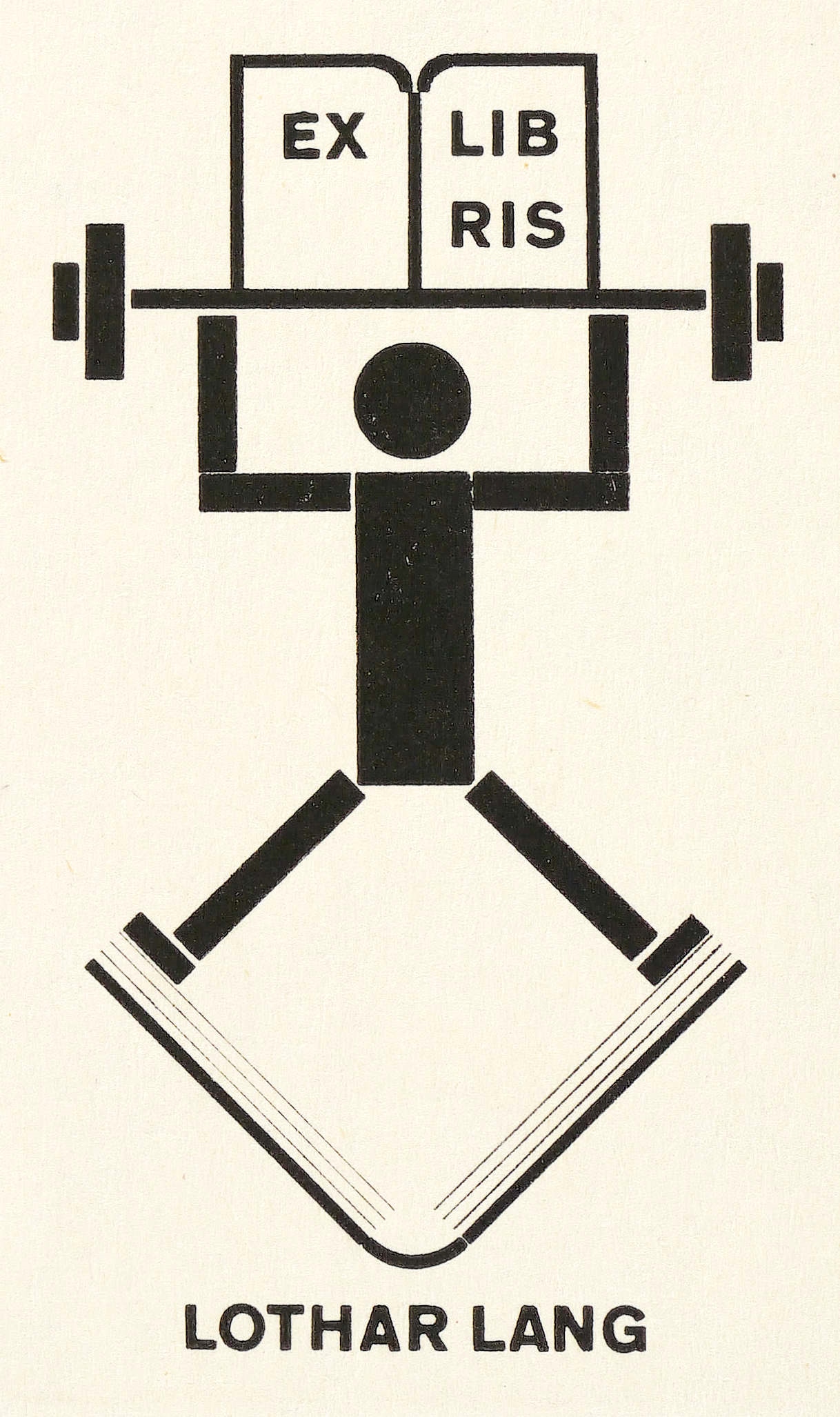 Kapr, Albert. Exlibris Lothar Lang de Albert Kapr: sehr guter Zustand ...