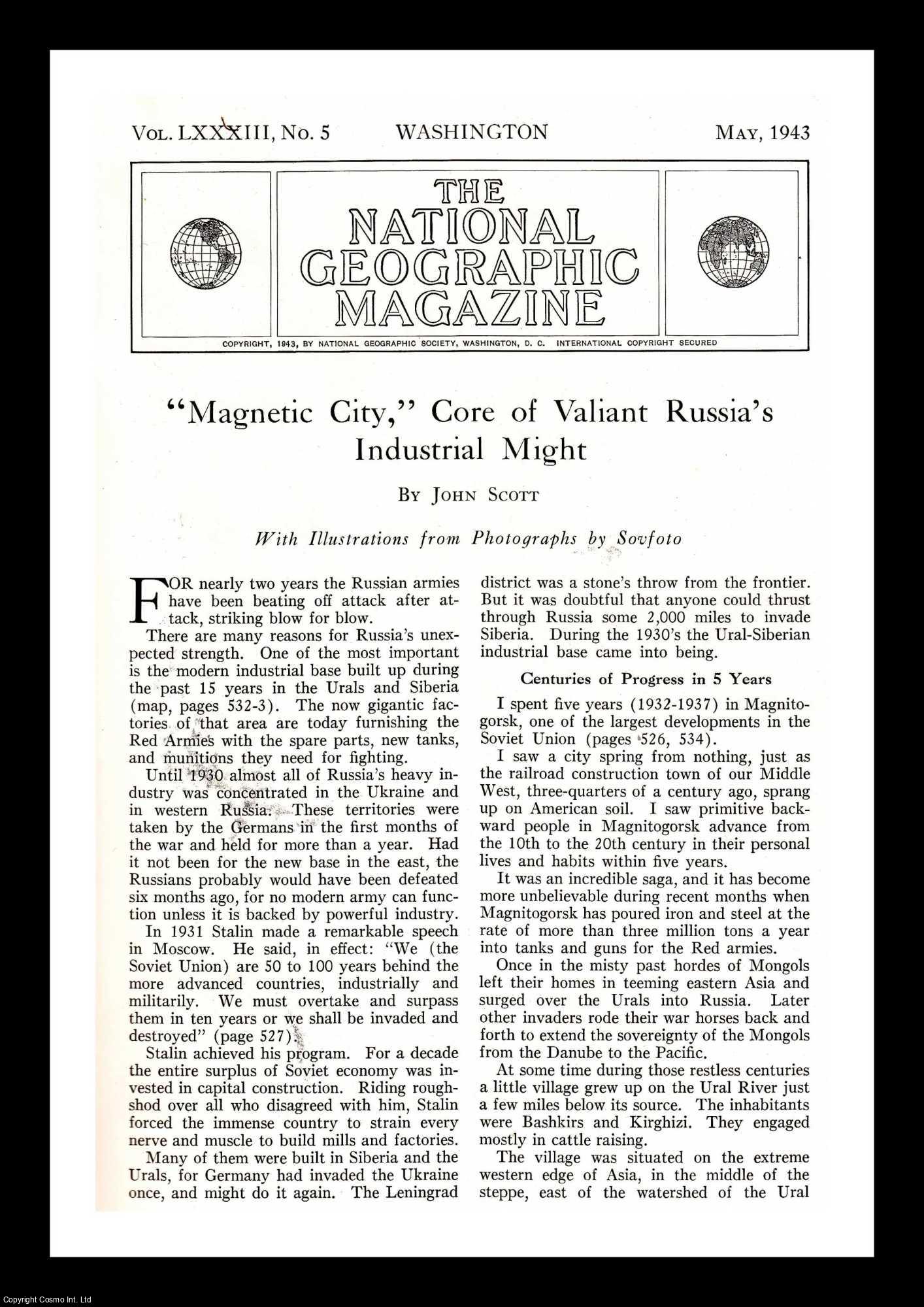 Magnetic City, Core of Valiant Russia's Industrial Might. An original ...