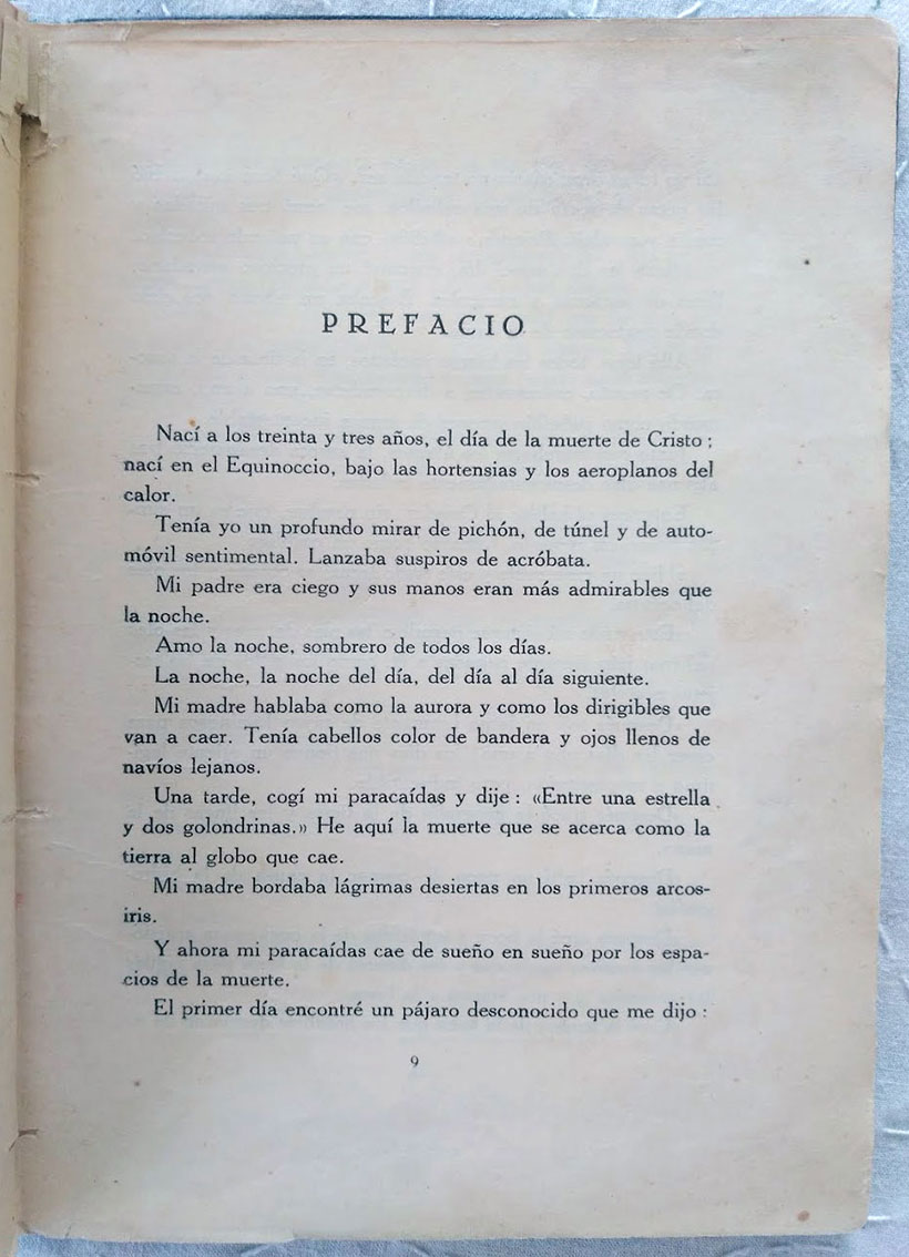 Altazor (Poema). Con un retrato del autor por Pablo Picasso. by ...