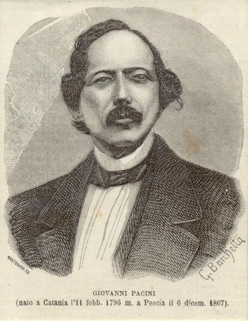 Ritratto del M° Giovanni Pacini (Catania, 1796-1867). 1867 circa ...
