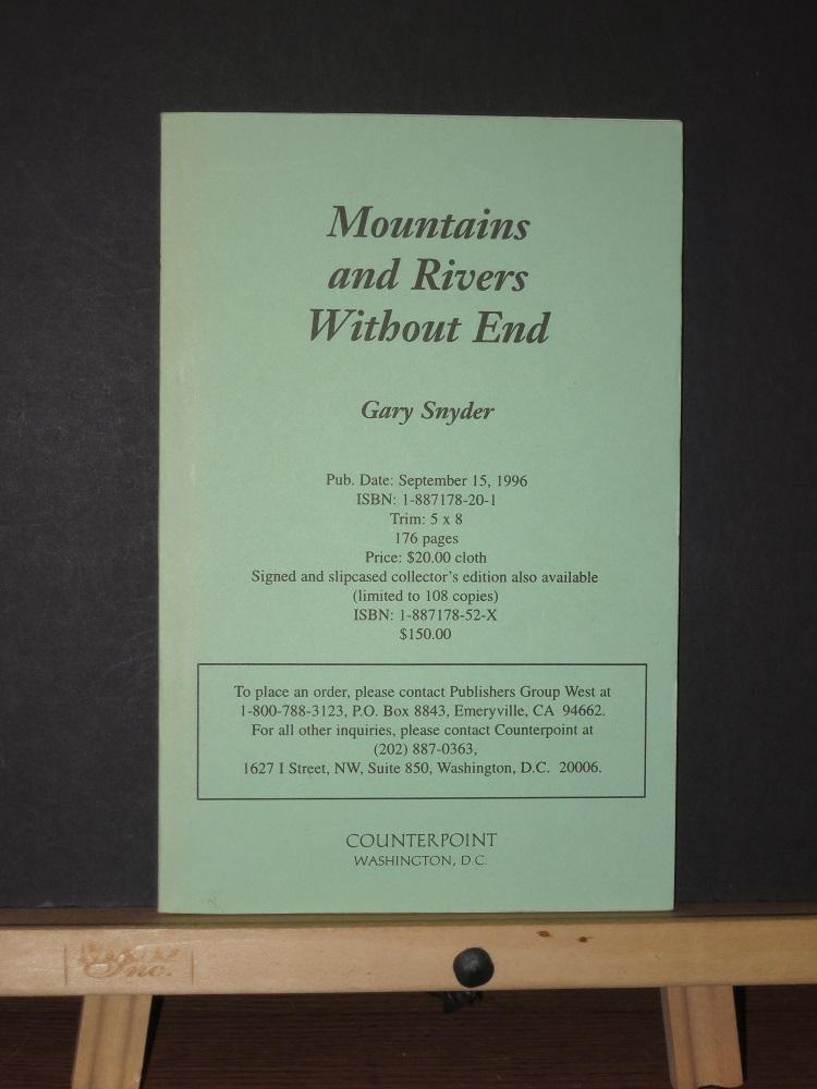 Mountains and Rivers Without End by Snyder, Gary: As New Soft cover ...