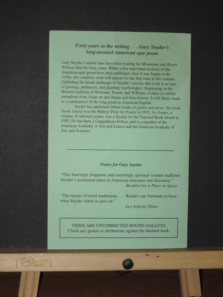 Mountains and Rivers Without End by Snyder, Gary: As New Soft cover ...