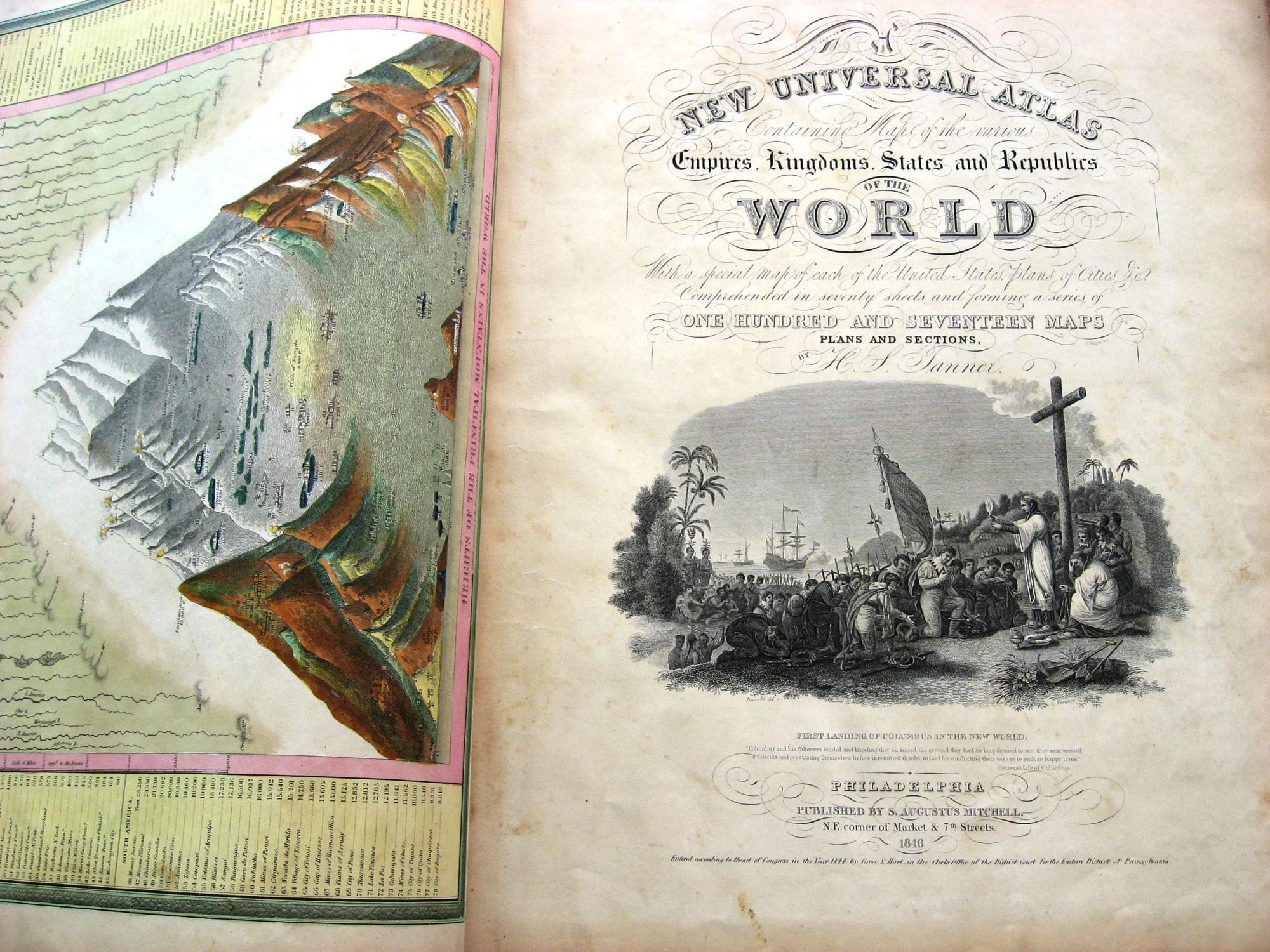 NEW UNIVERSAL ATLAS Containing Maps of the various Empires, Kingdoms ...