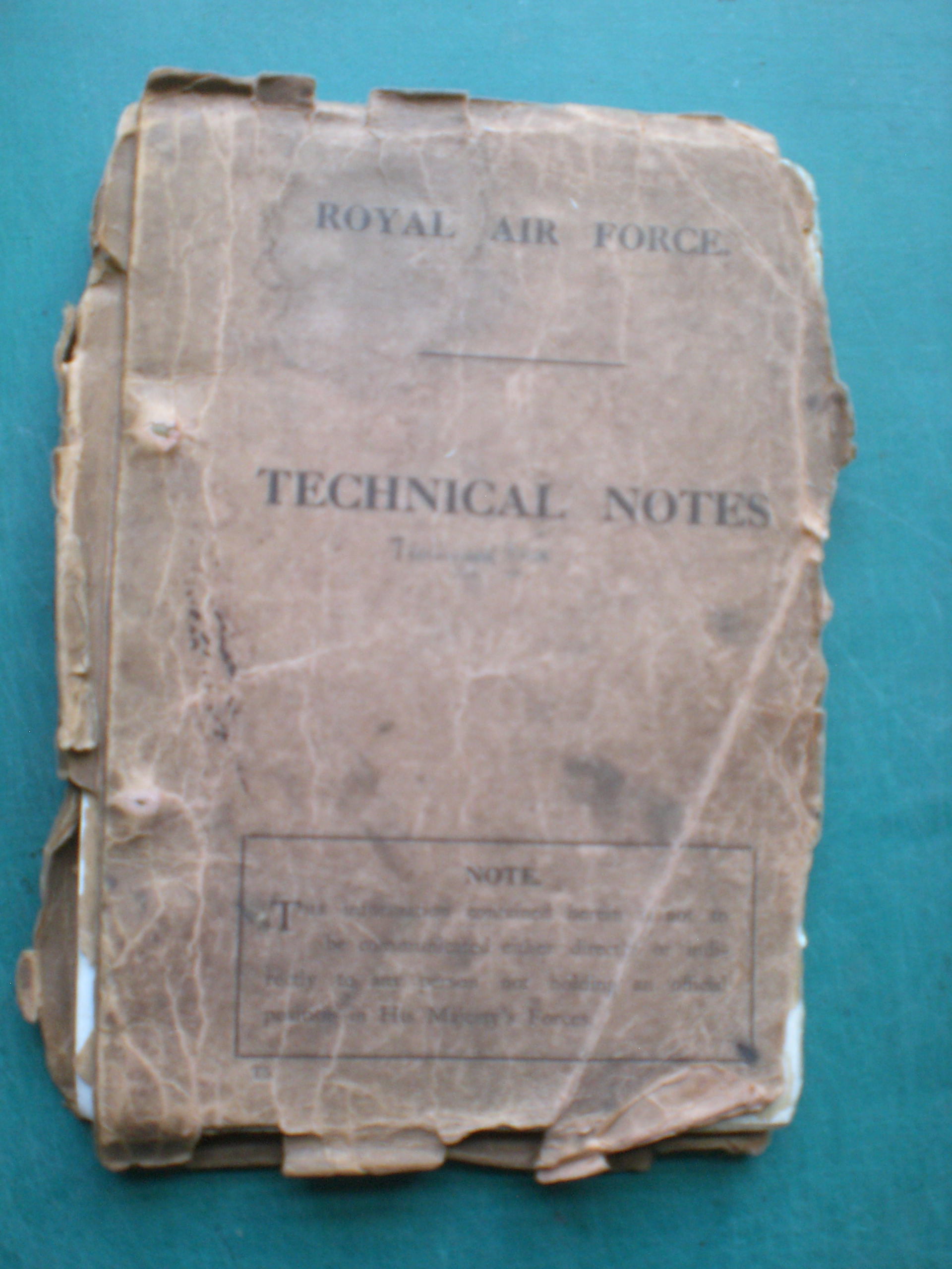 Royal Air force technical Notes Series I) by Royal Air Force: Good Soft ...