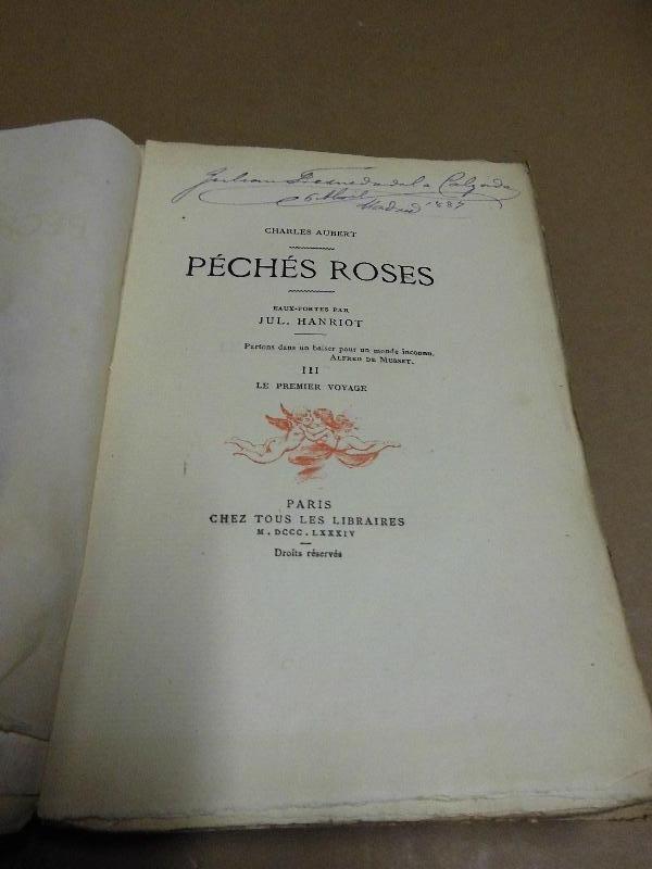 Péchés Roses. Eaux-fortes par Jul. Hanriot. III. Le Premier Voyage. by ...