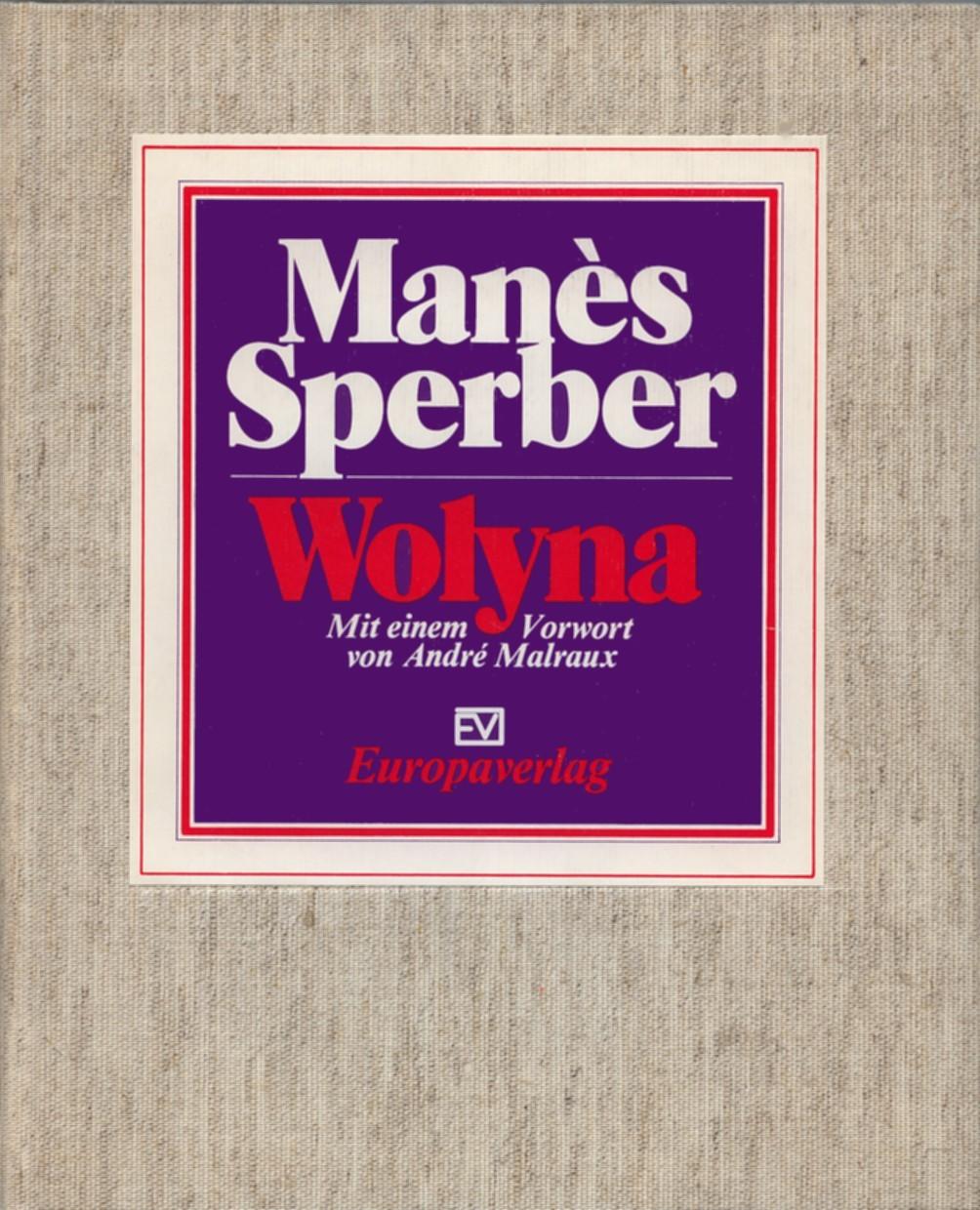 wolyna von manes sperber - ZVAB