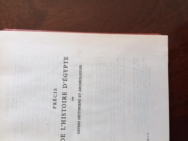 Precis De L'Histoire D'Egypte par Divers Historiens et Archéologues ...