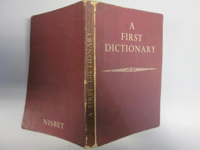 First Dictionary by Wright, Walter D.: Acceptable Rag Book | Goldstone ...