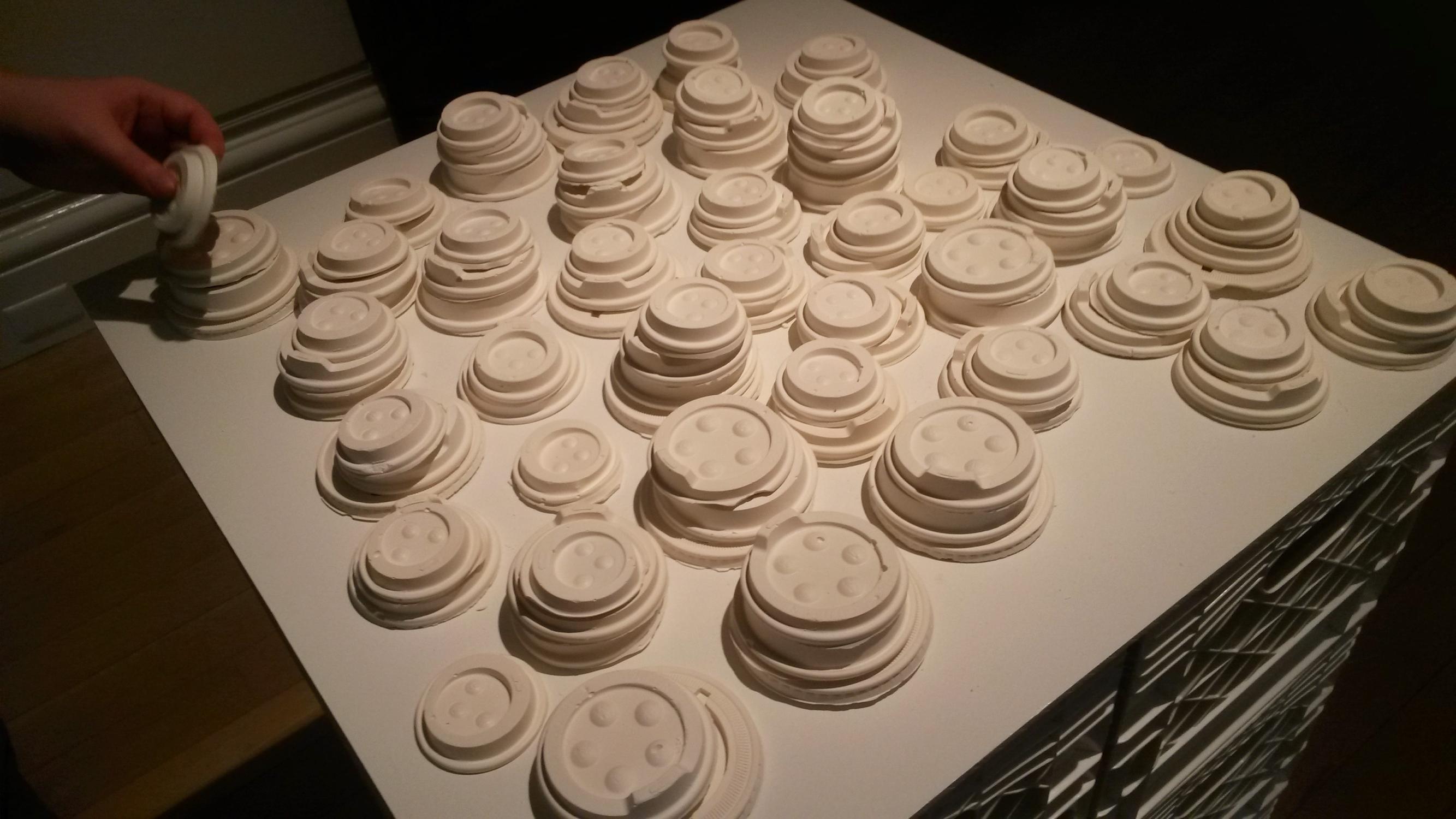 Top of Cups (4 different sizes of the tops of cups: made of plaster by ...