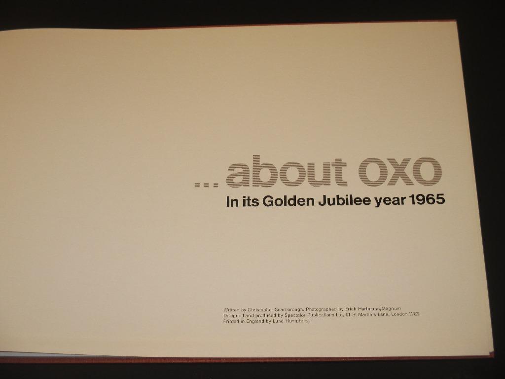 …about OXO: In its Golden Jubilee year 1965 by Christopher Scarborough ...