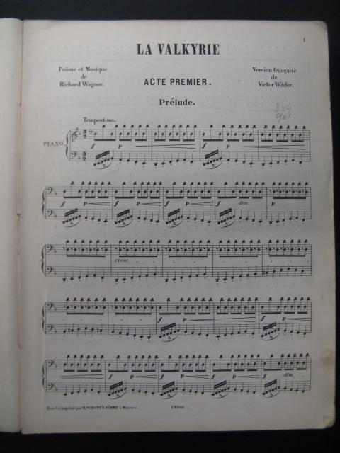 WAGNER Richard La Valkyrie Opéra XIXe by WAGNER Richard La Valkyrie ...