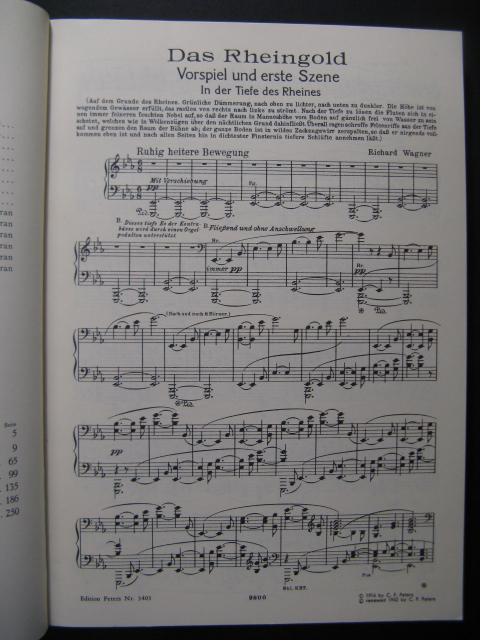 WAGNER R. Rheingold Opera Chant Piano by WAGNER R. Rheingold Opera ...