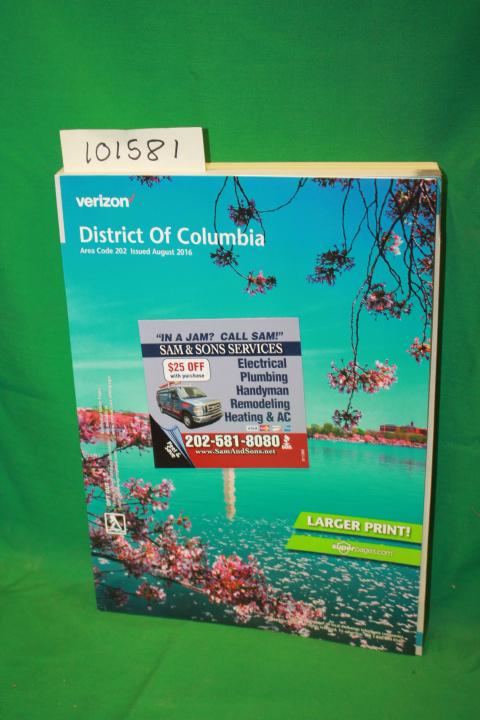 District of Columbia Yellow Pages Area Code 202 Issued August 2016 by ...