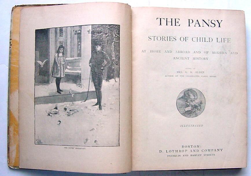 The Pansy, Stories of Child Life by G. R. Alden: Collectible - Good ...