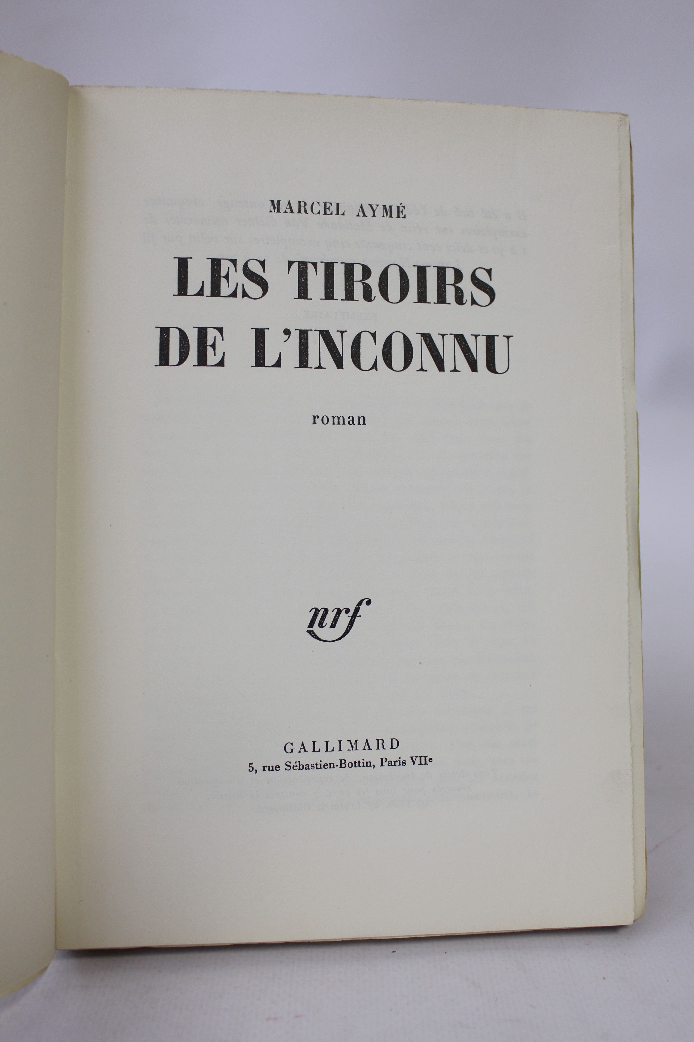 Les tiroirs de l'inconnu by AYME Marcel: couverture souple (1960 ...