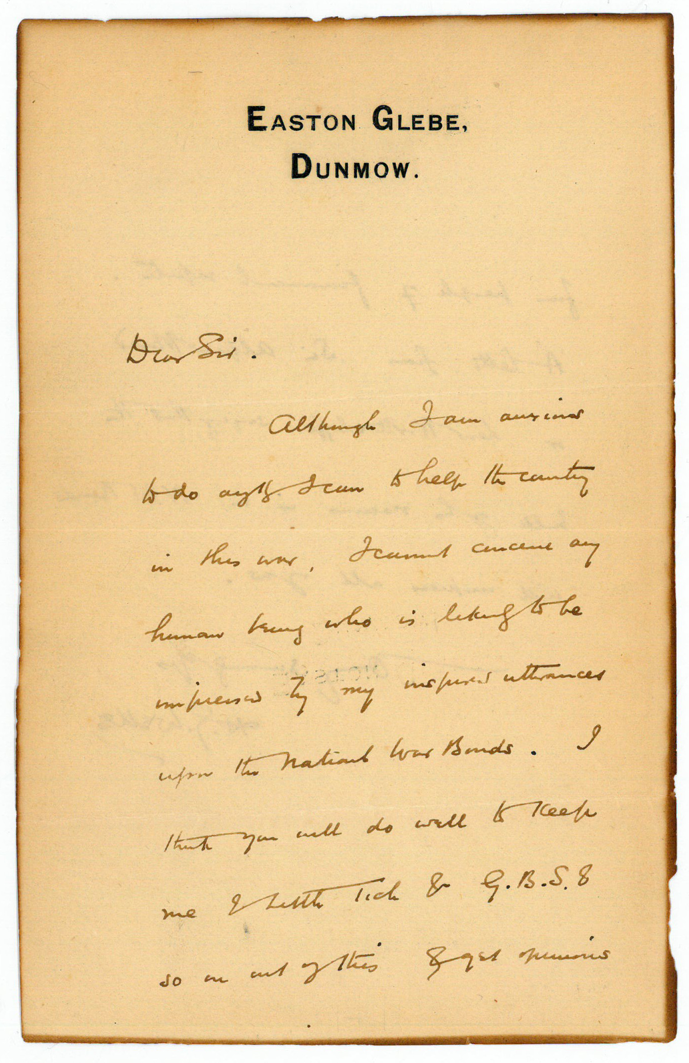 Autograph letter signed ("H. G. Wells"). by Wells, H[erbert] G[eorge ...