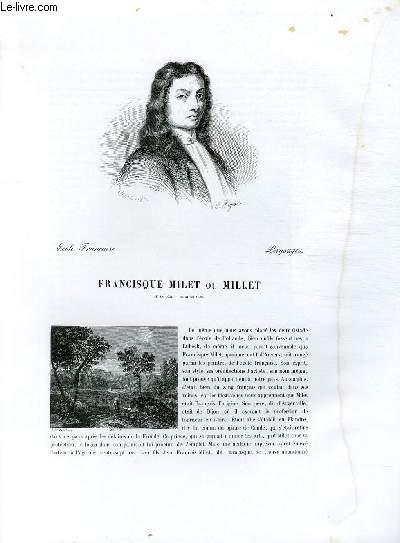 Biographie de Francisque Milet ou Millet (1642-1680) ; Ecole Française ...