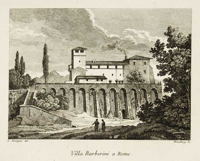 Villa Barberini a Rome by Bourgeois Constant dis. & Wexelberg sculp ...