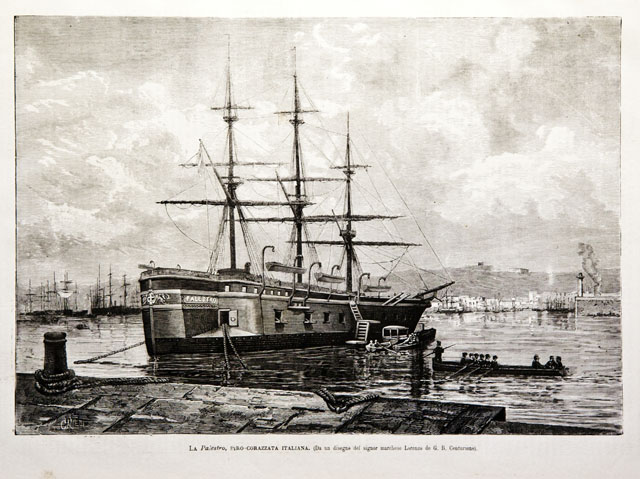 La Palestro, piro-corazzata italiana by Centurione L. dis. - Canedi inc ...