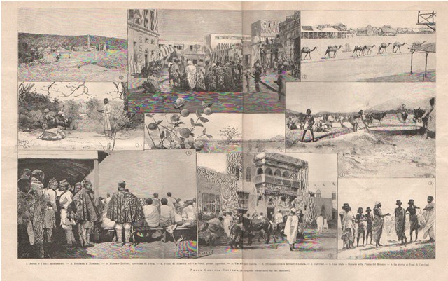 Nella Colonia Eritrea by Paolocci Dante dis.: (1893) | Sergio Trippini