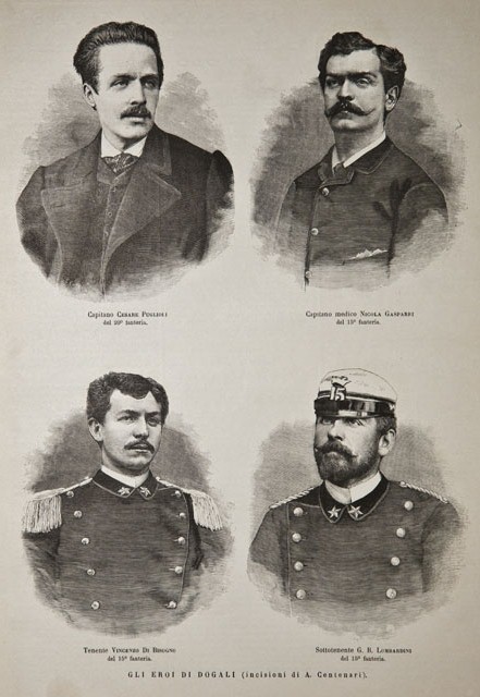 Gli eroi di Dogali - Capitano Cesare Puglioli - Capitano medico Nicola ...