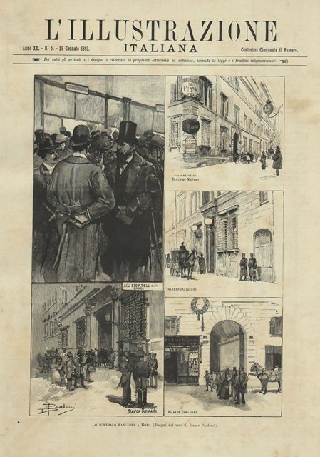 Lo scandalo bancario a Roma by Paolocci Dante dis.: (1893) | Sergio ...