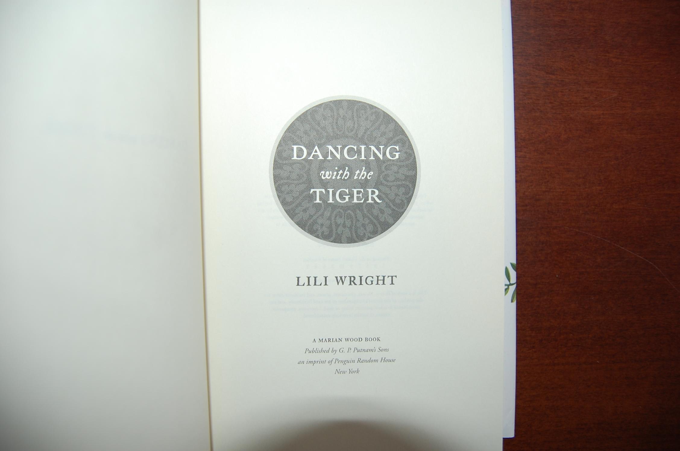 Dancing with the Tiger (review copy with slip) by Lili Wright: Fine ...