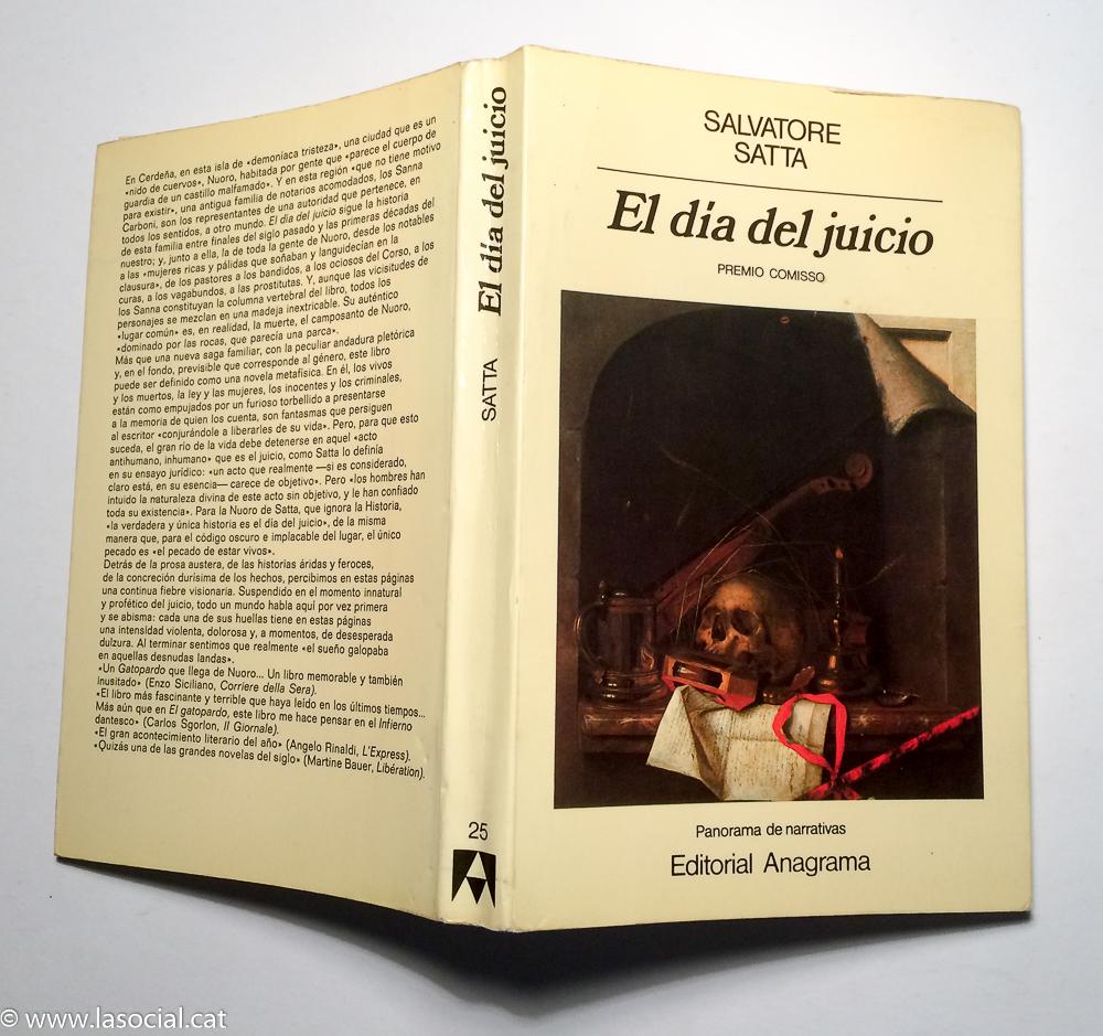 El día del juicio de Satta, Salvatore: Muy bien Tapa blanda (1983 ...