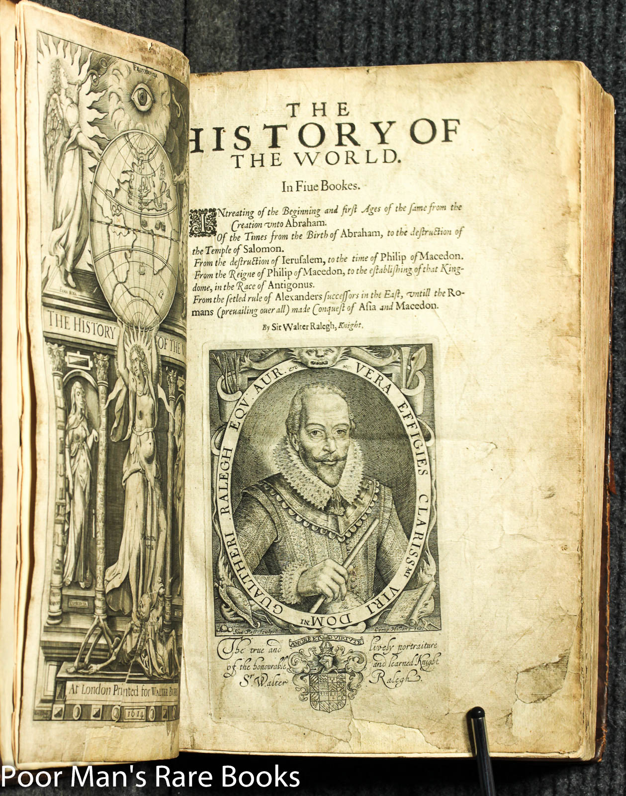 The History Of The World. In Five Bookes. [1634 Maps, Illustrations) by ...
