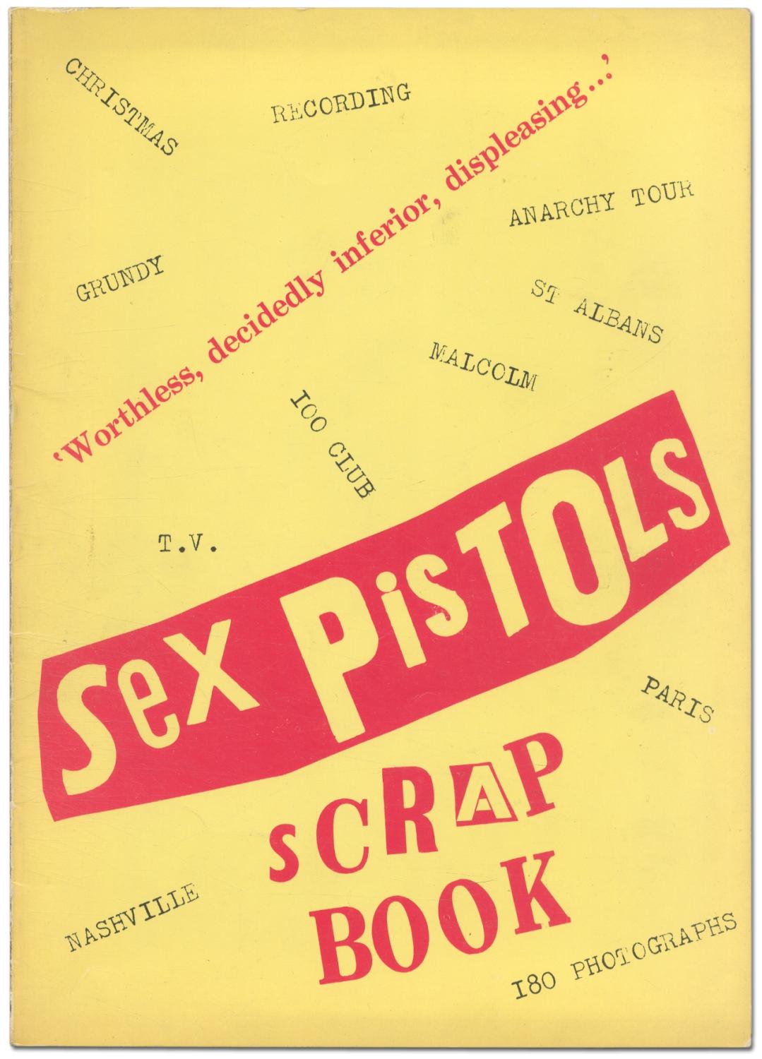 Sex Pistols Scrap Book 180 Photographs By Stevenson Ray Near Fine