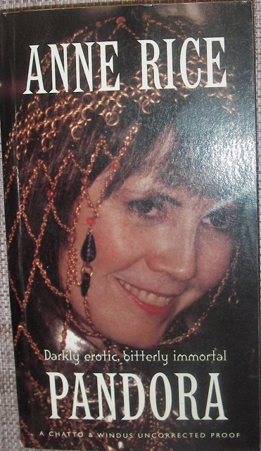 Pandora by Anne Rice: Good Paperback (1998) First UK Edition ...