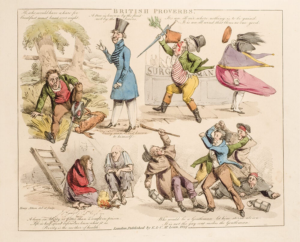 British Proverbs by ALKEN, Henry: Art / Print / Poster | David Brass ...