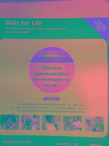 Materials for embedded learning: effective communication for ...