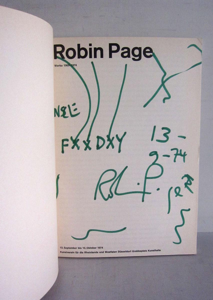 Robin Page Werke 1969-1974 - off the Front in the Great Art War - auf ...