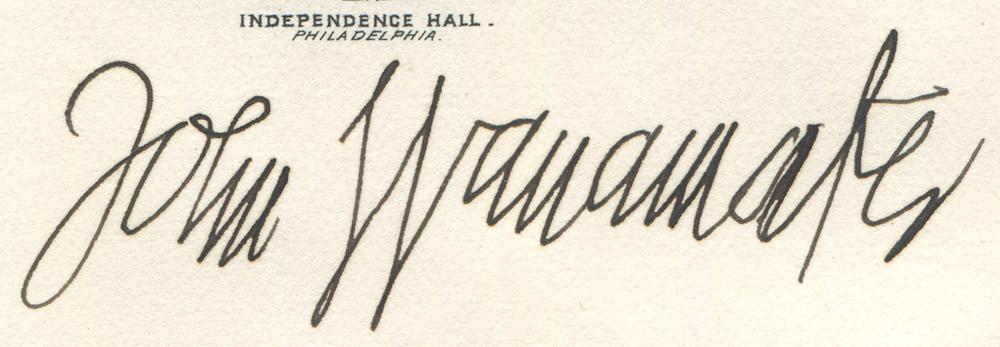 John Wanamaker Signed Card: Manuscript / Paper Collectible | Dennis ...